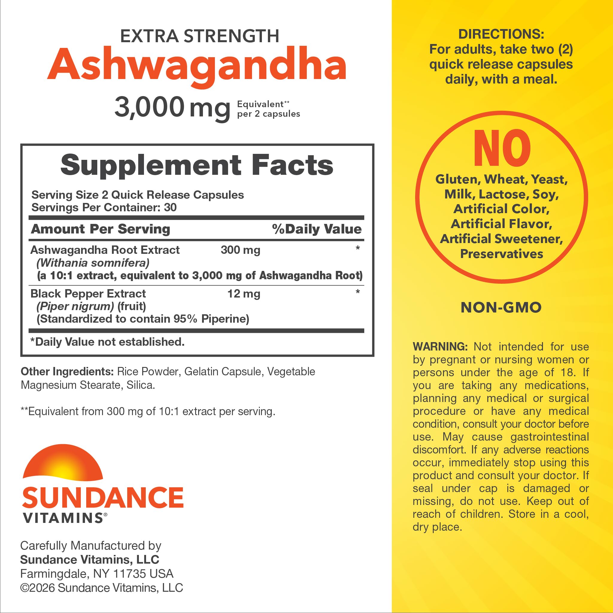 Non-GMO ashwagandha supplement for sleep