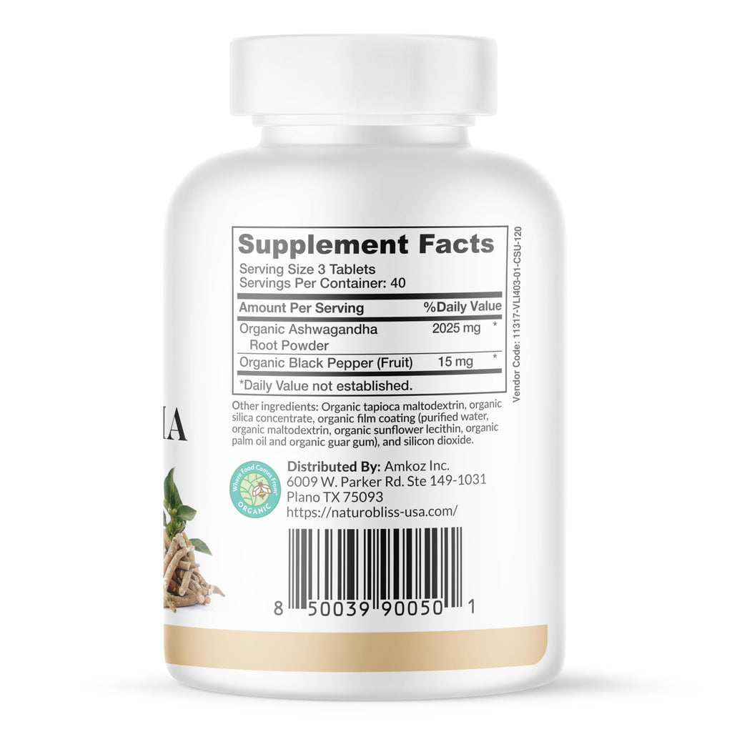 Non-GMO ashwagandha with black pepper benefits