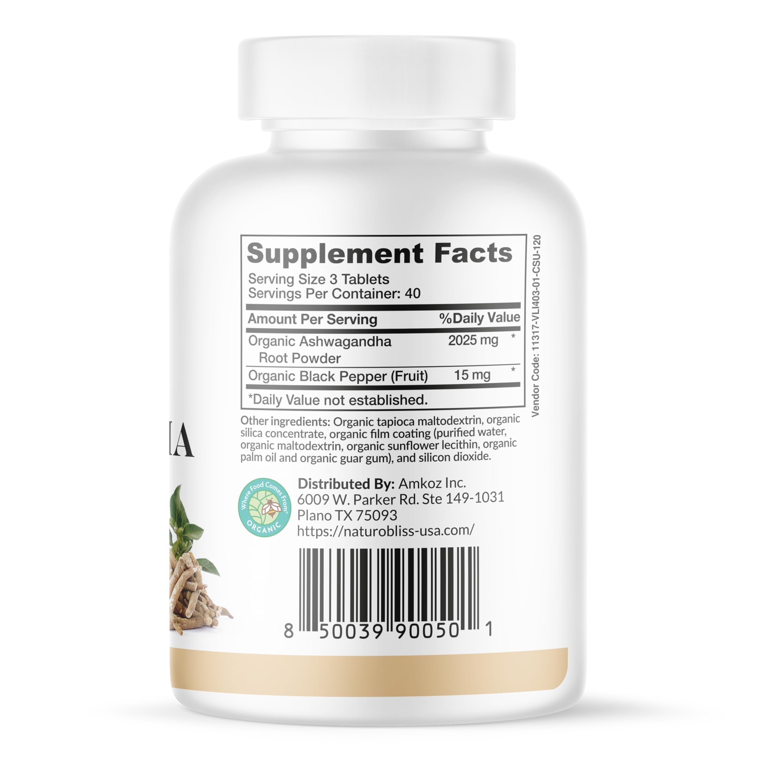 Non-GMO ashwagandha with black pepper benefits