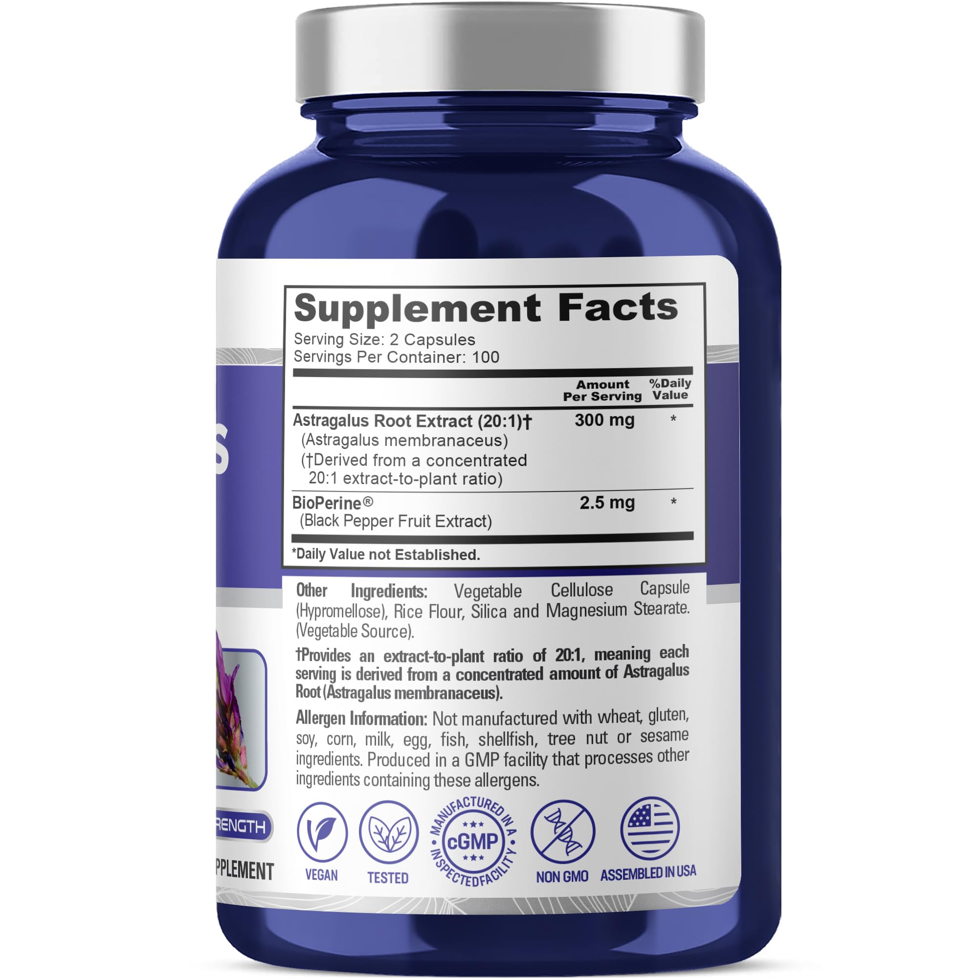 Non-GMO astragalus benefits for health
