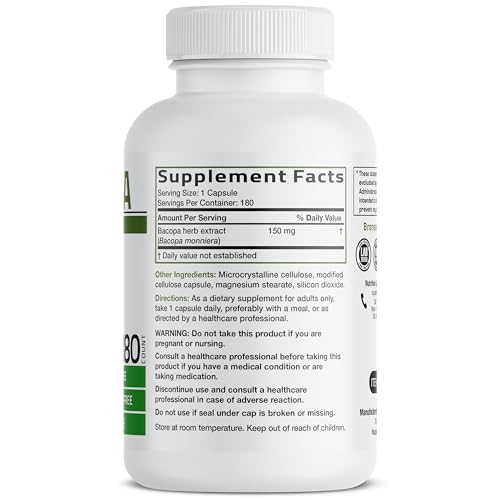 non-GMO bacopa monnieri for cognitive support
