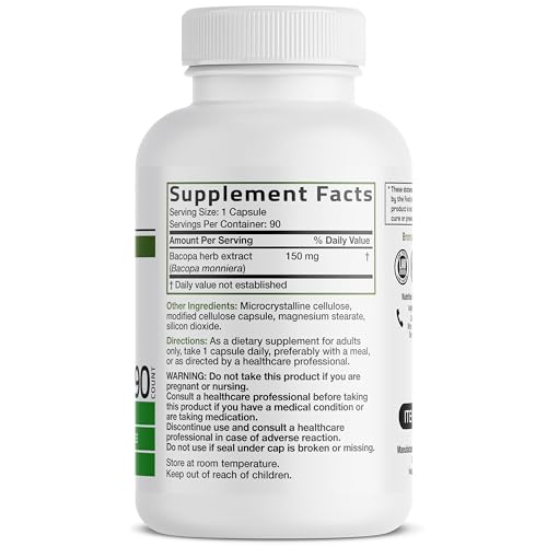non-GMO bacopa monnieri for cognitive support