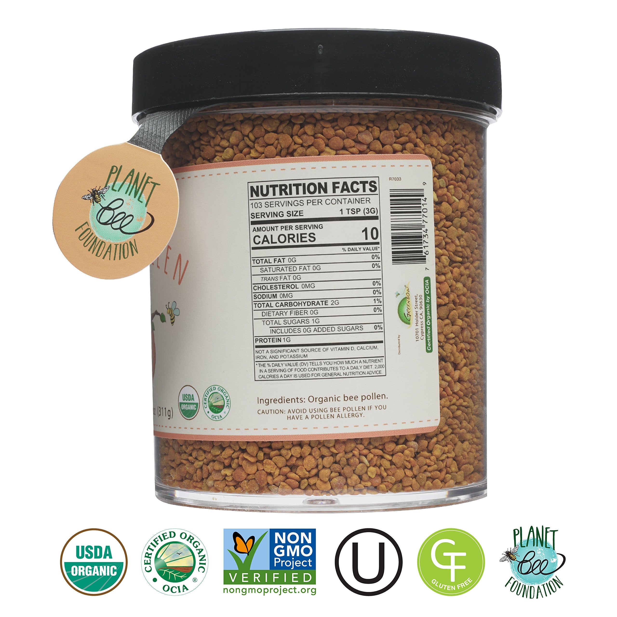 Non-GMO bee pollen supplement
