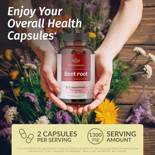 Non-GMO beet root capsules for health