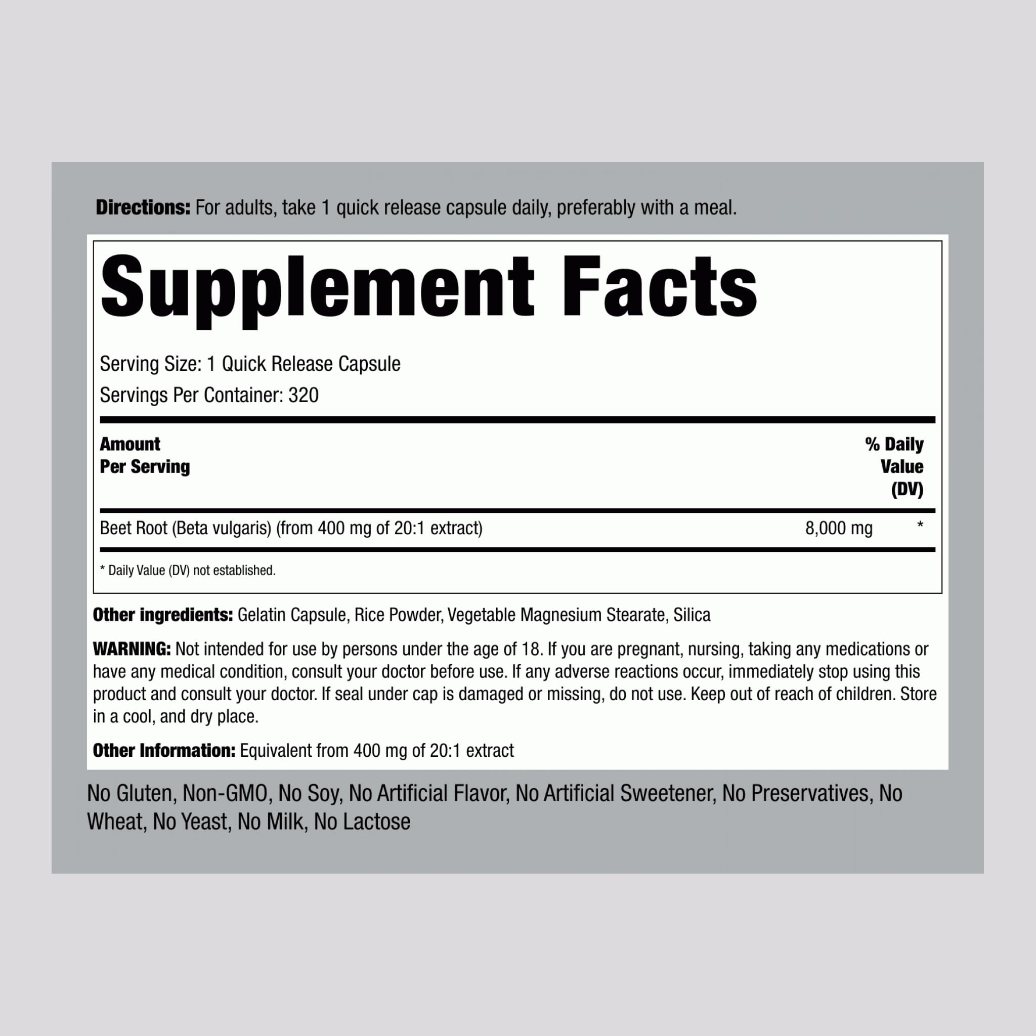 non-GMO beet root vitamin support