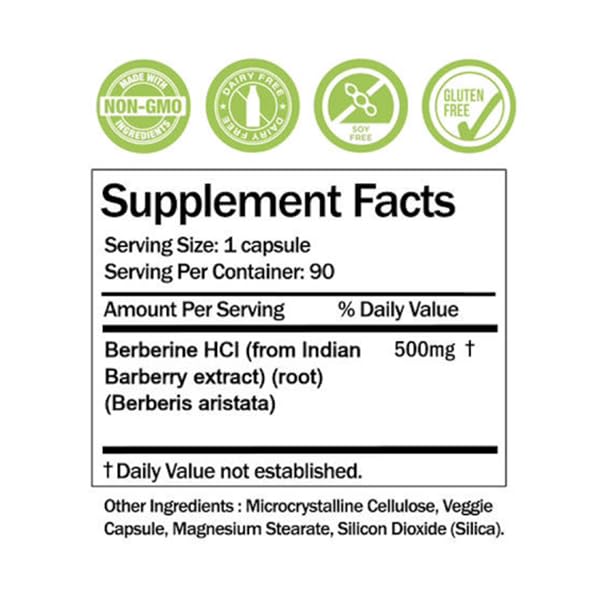 Non-GMO berberine for daily health
