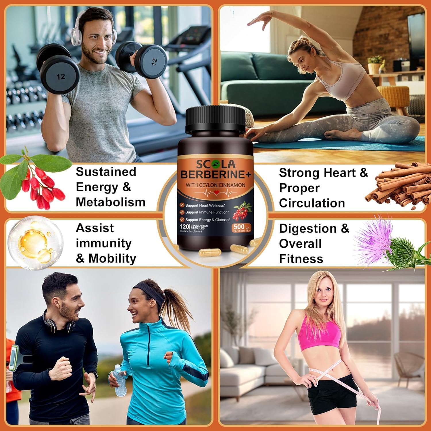 Non-GMO berberine supplement for health