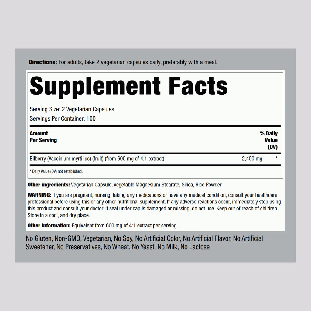 non-GMO bilberry extract benefits