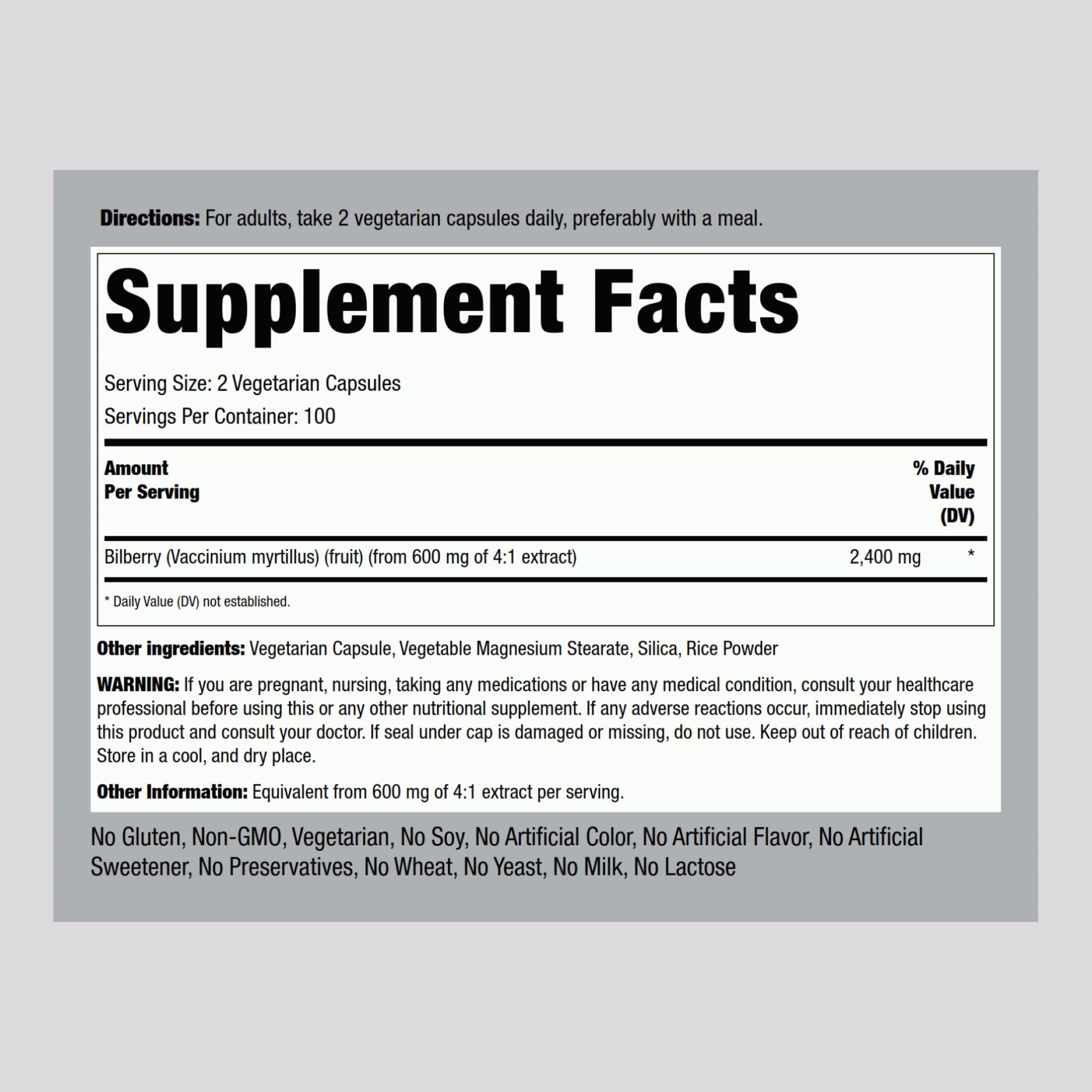 non-GMO bilberry extract benefits