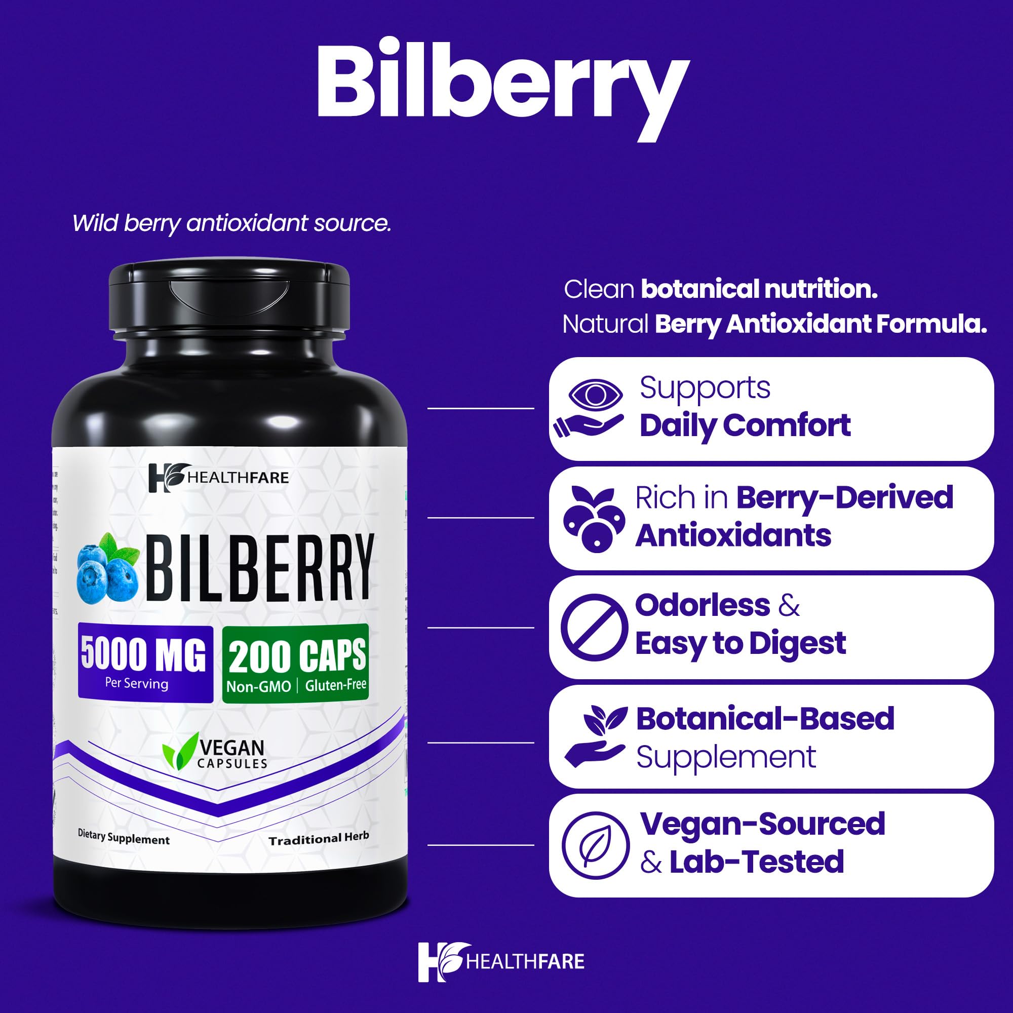 non-GMO bilberry extract benefits