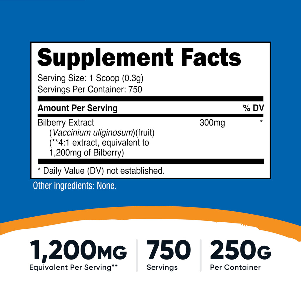 Non-GMO bilberry powder for health