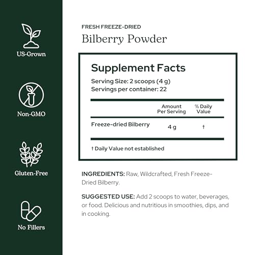 non-GMO bilberry powder for wellness