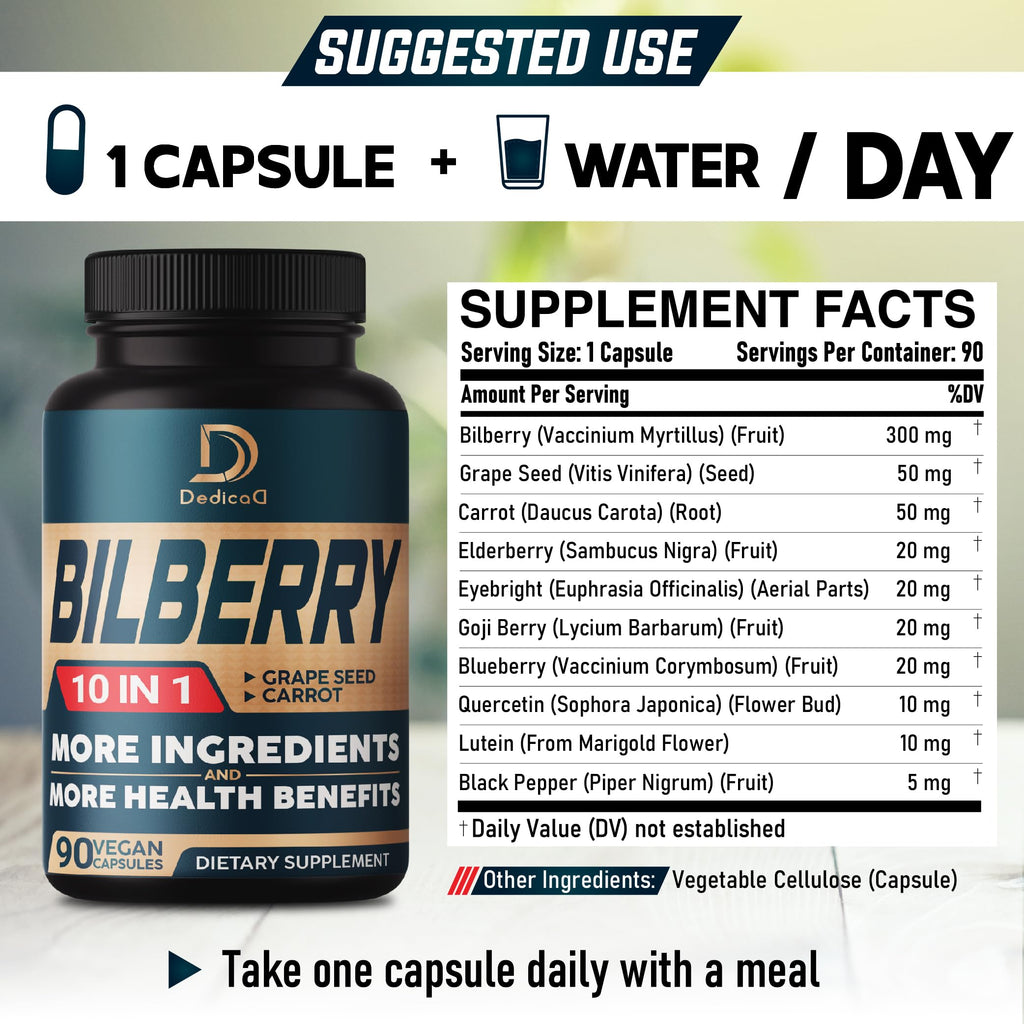 non-GMO bilberry supplement for vision