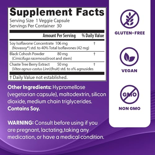 non-GMO black cohosh veggie caps