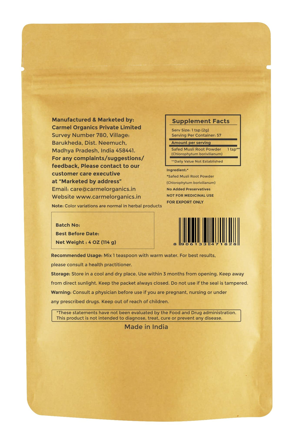 non-GMO blended mineral powder