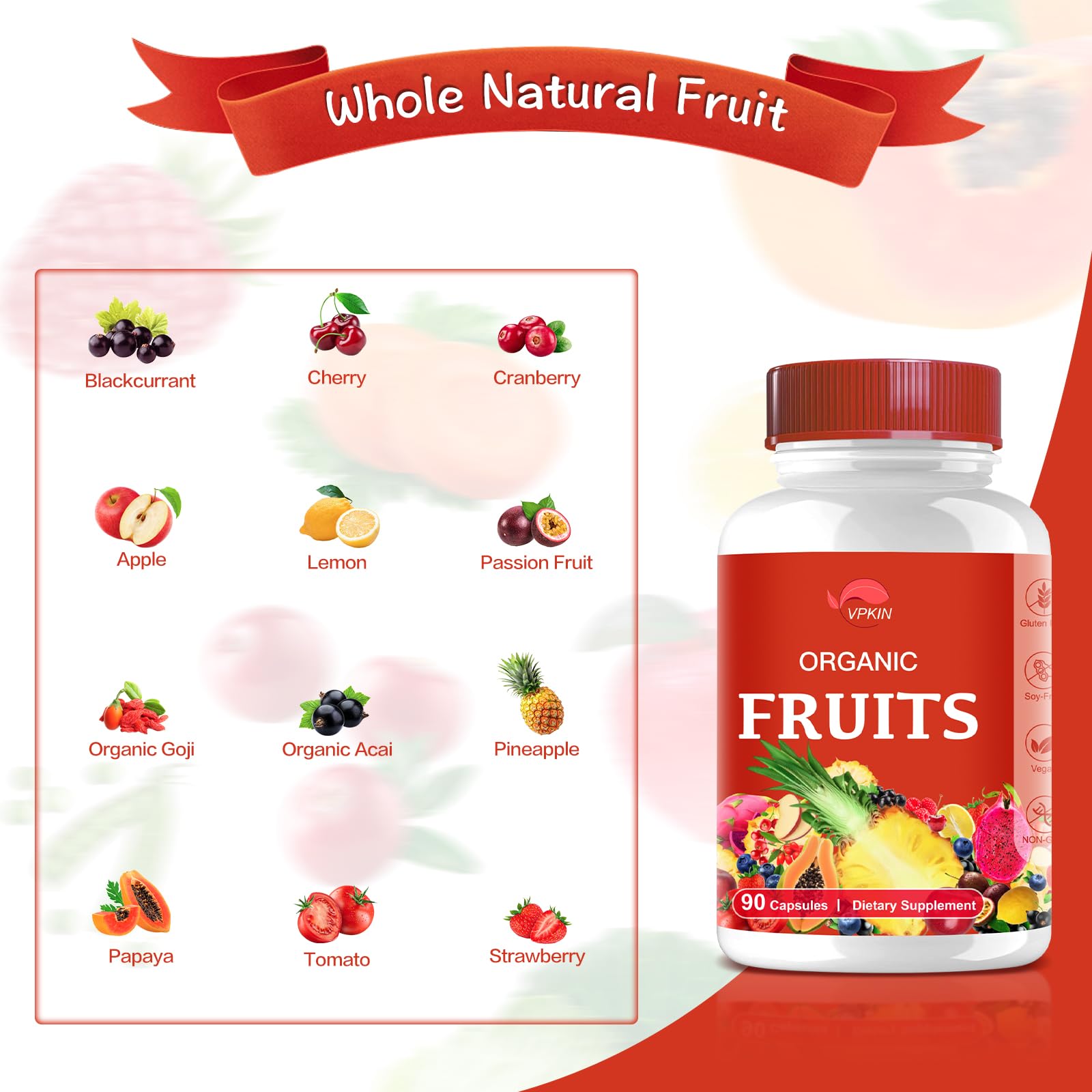 non-GMO blended vitamin and mineral capsules