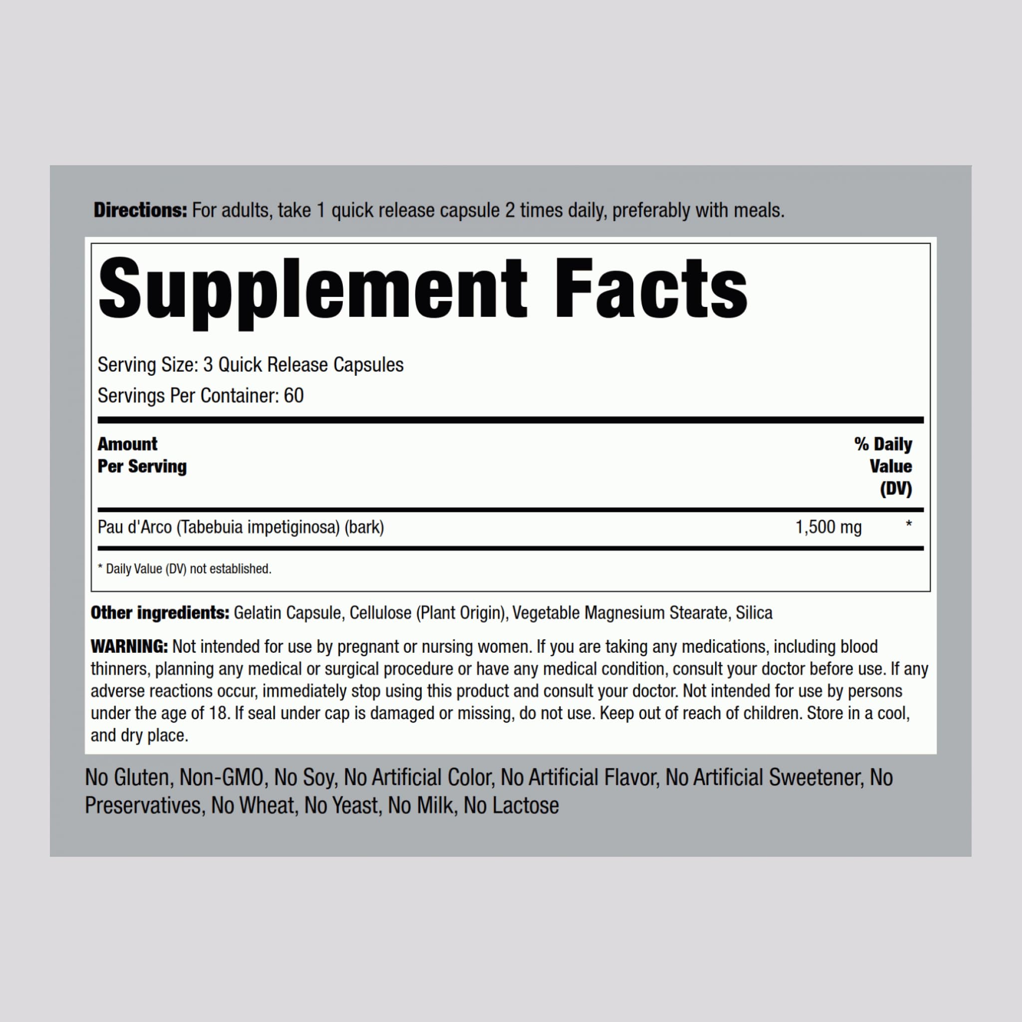 Non-GMO blended vitamin capsules