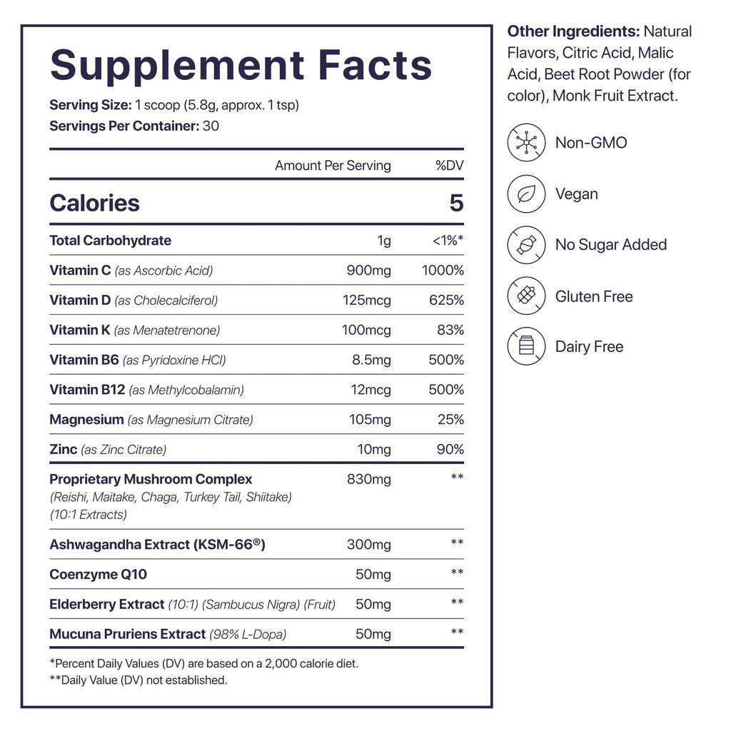 non-GMO blended vitamin drink