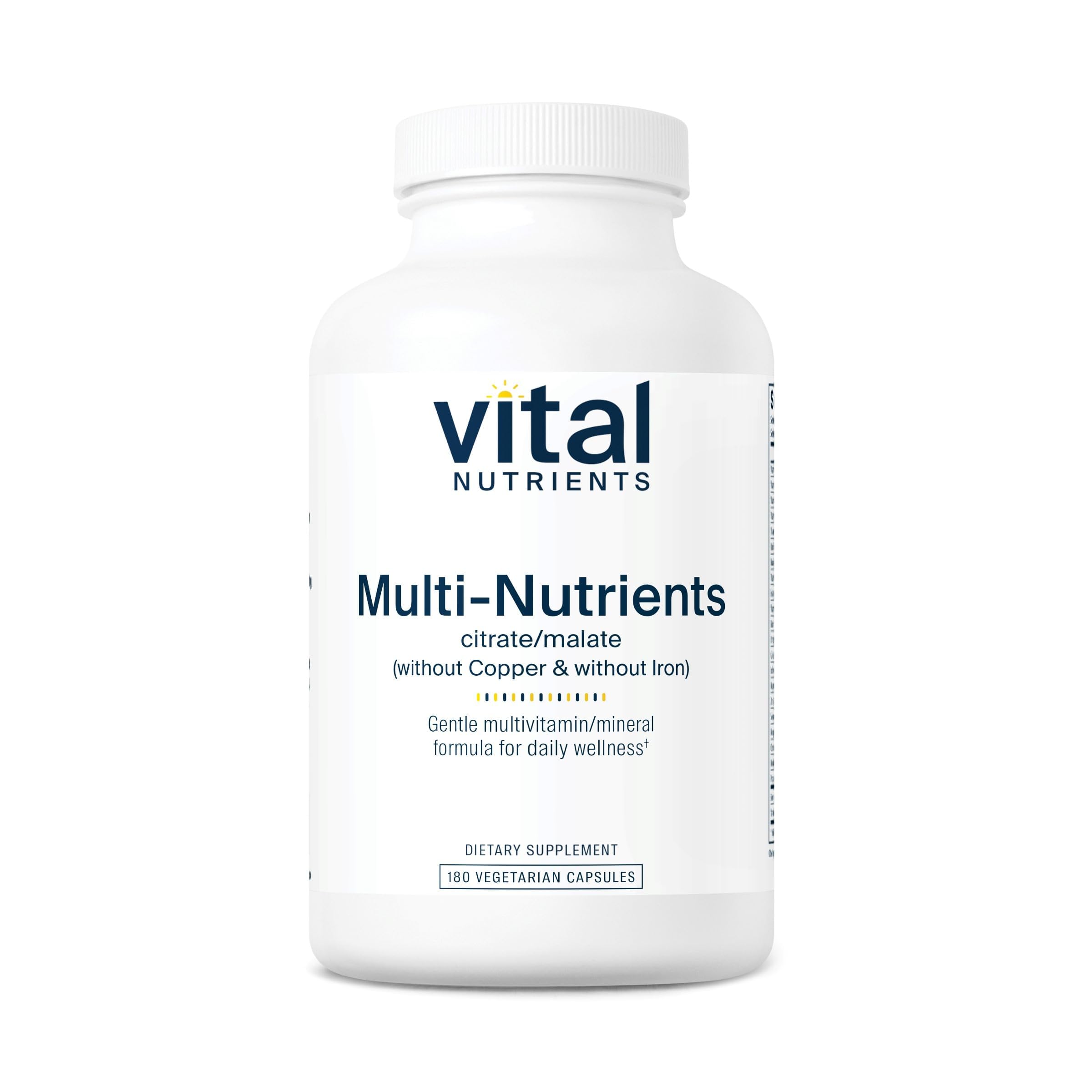 non-GMO blended vitamin & mineral supplements