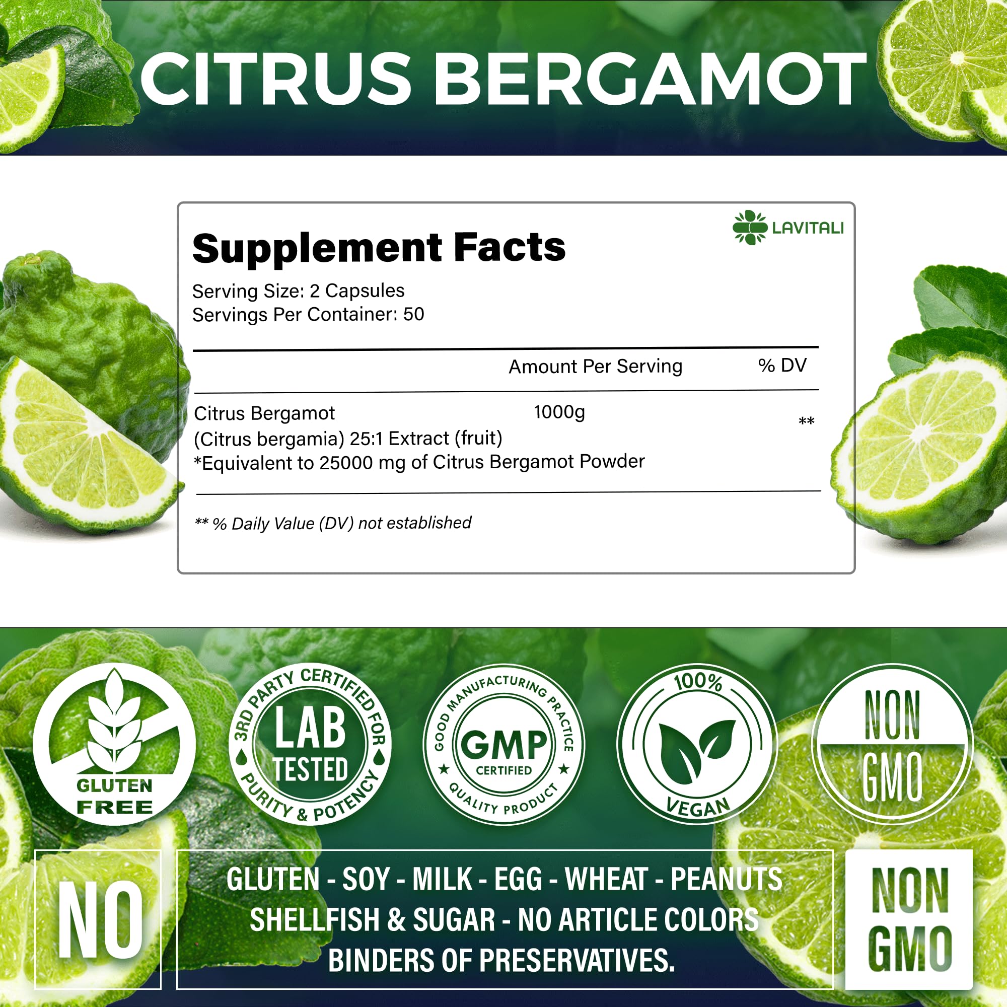 Non-GMO blended vitamin & mineral supplements