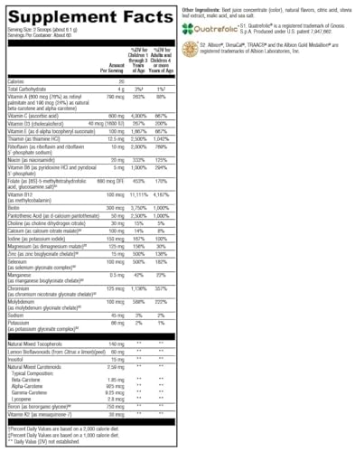 non-GMO blended vitamin powder for all ages