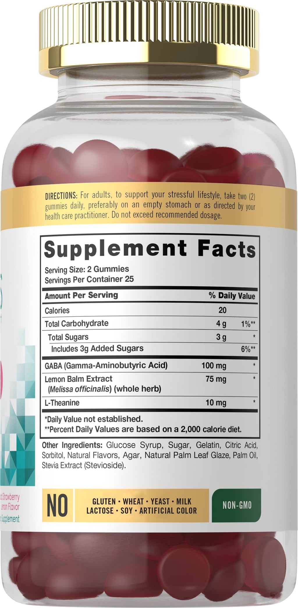 Non-GMO blended vitamin supplements for stress