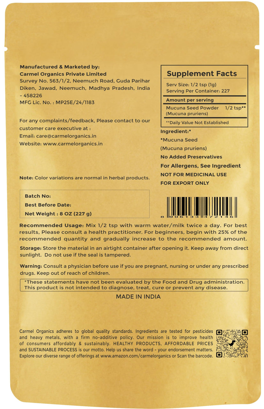 Non-GMO blended vitamin supplements