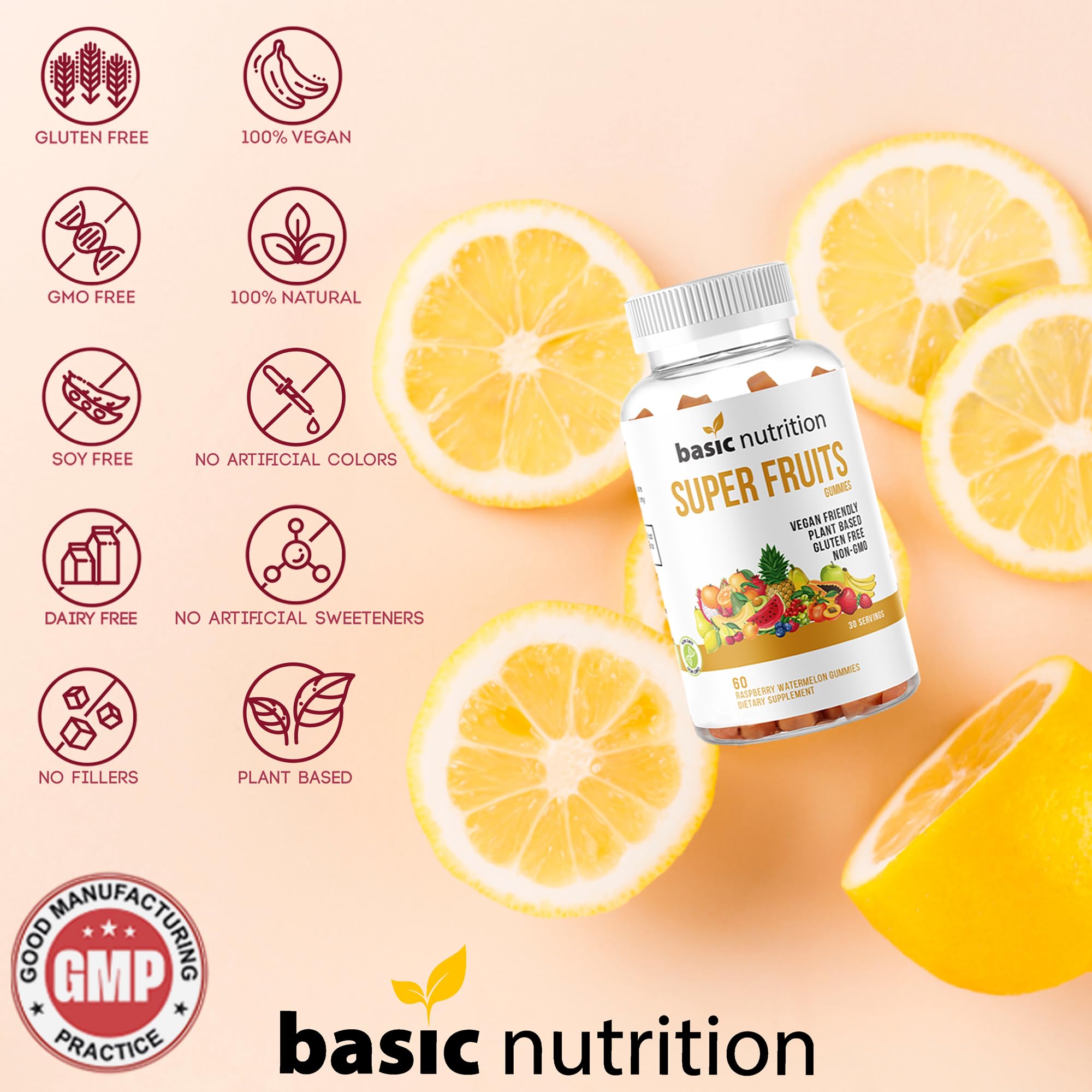 non-GMO blended vitamin supplements