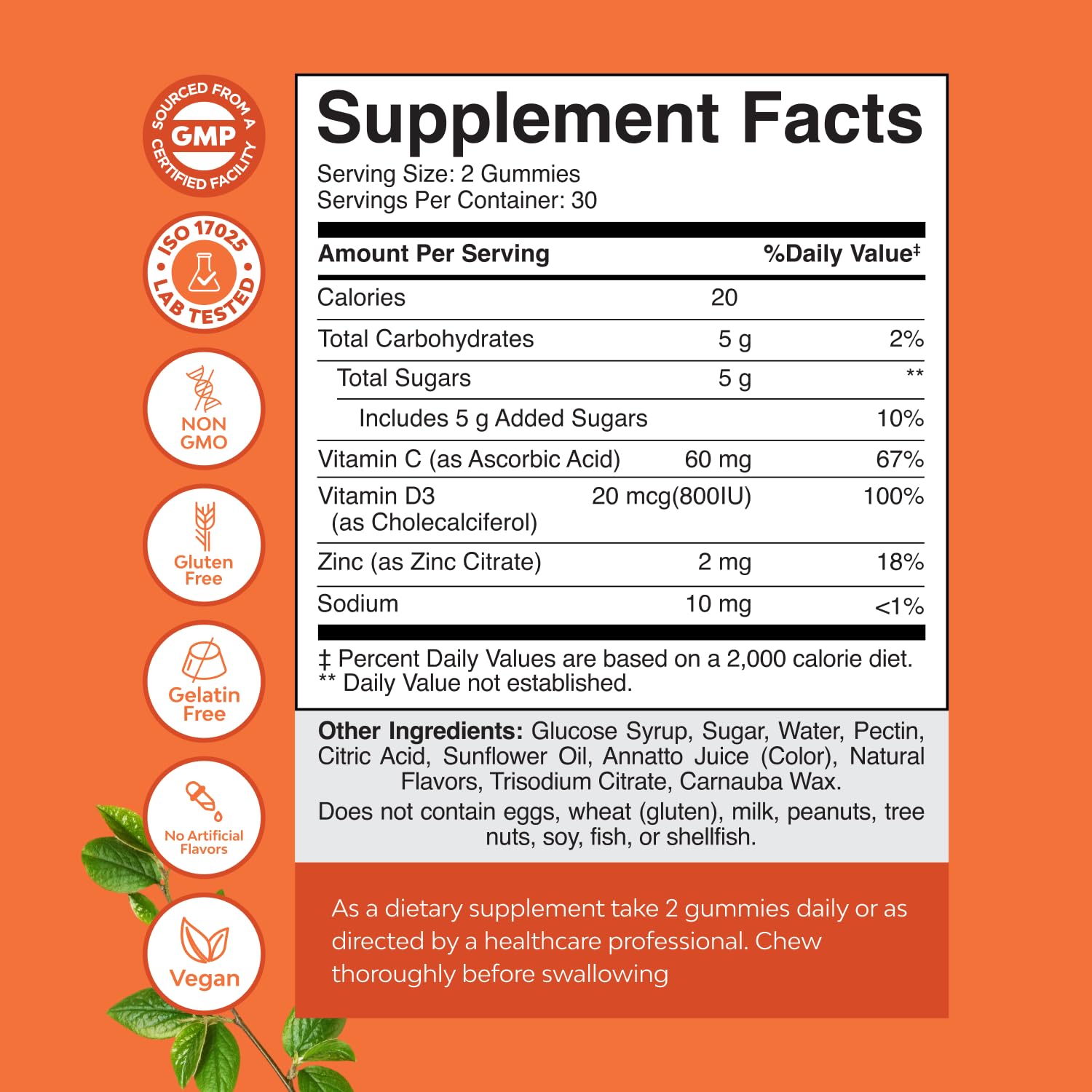 non-GMO blended vitamin supplements