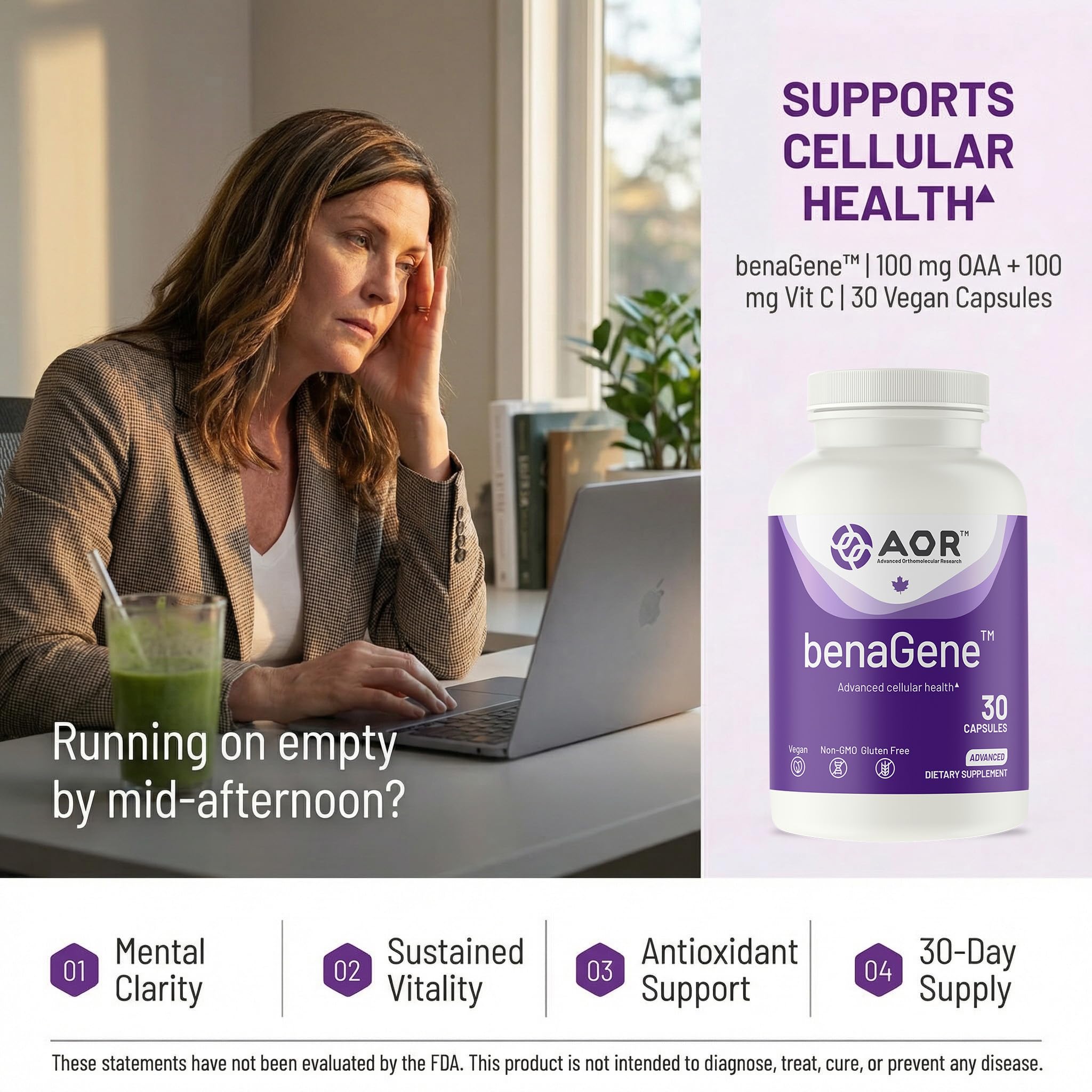 Non-GMO blended vitamin supplements