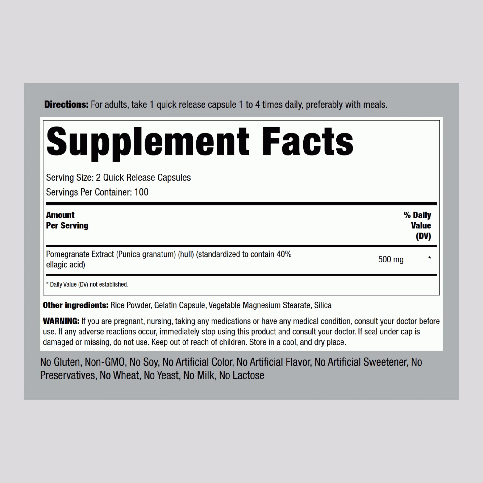 Non-GMO blended vitamin supplements