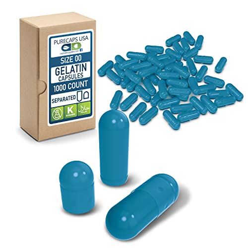 non-GMO blue gelatin capsules