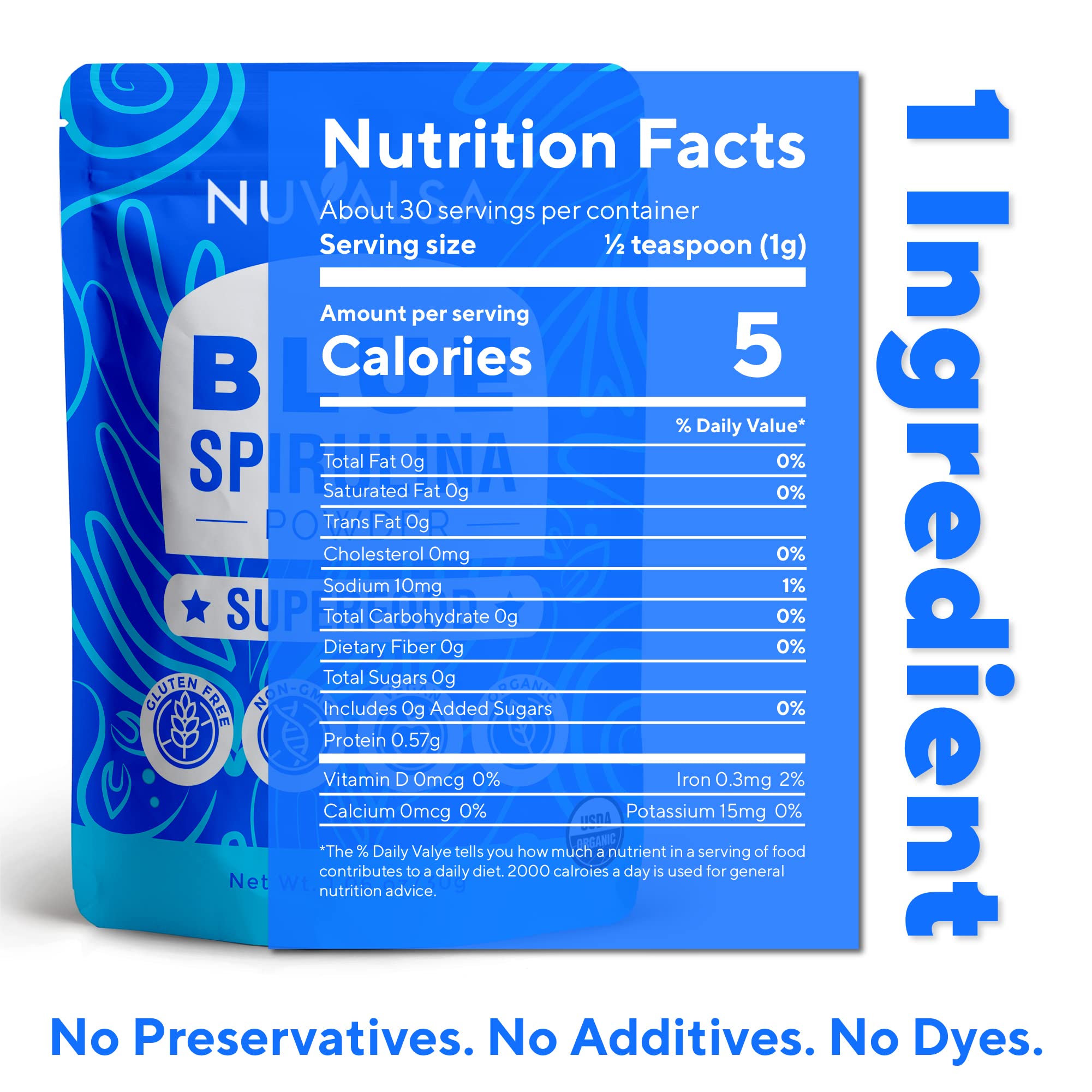 non-GMO blue spirulina health benefits
