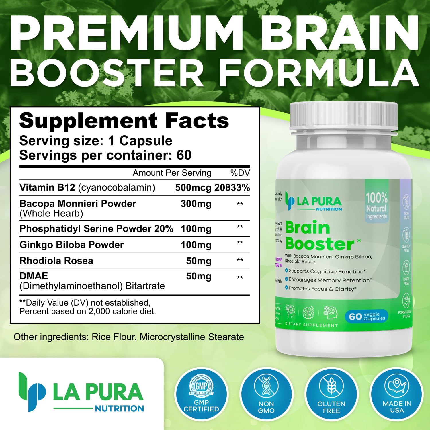 non-GMO brain support supplements