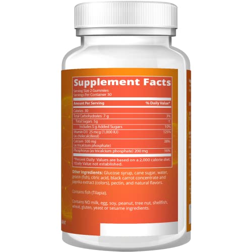 Non-GMO calcium gummies for daily intake