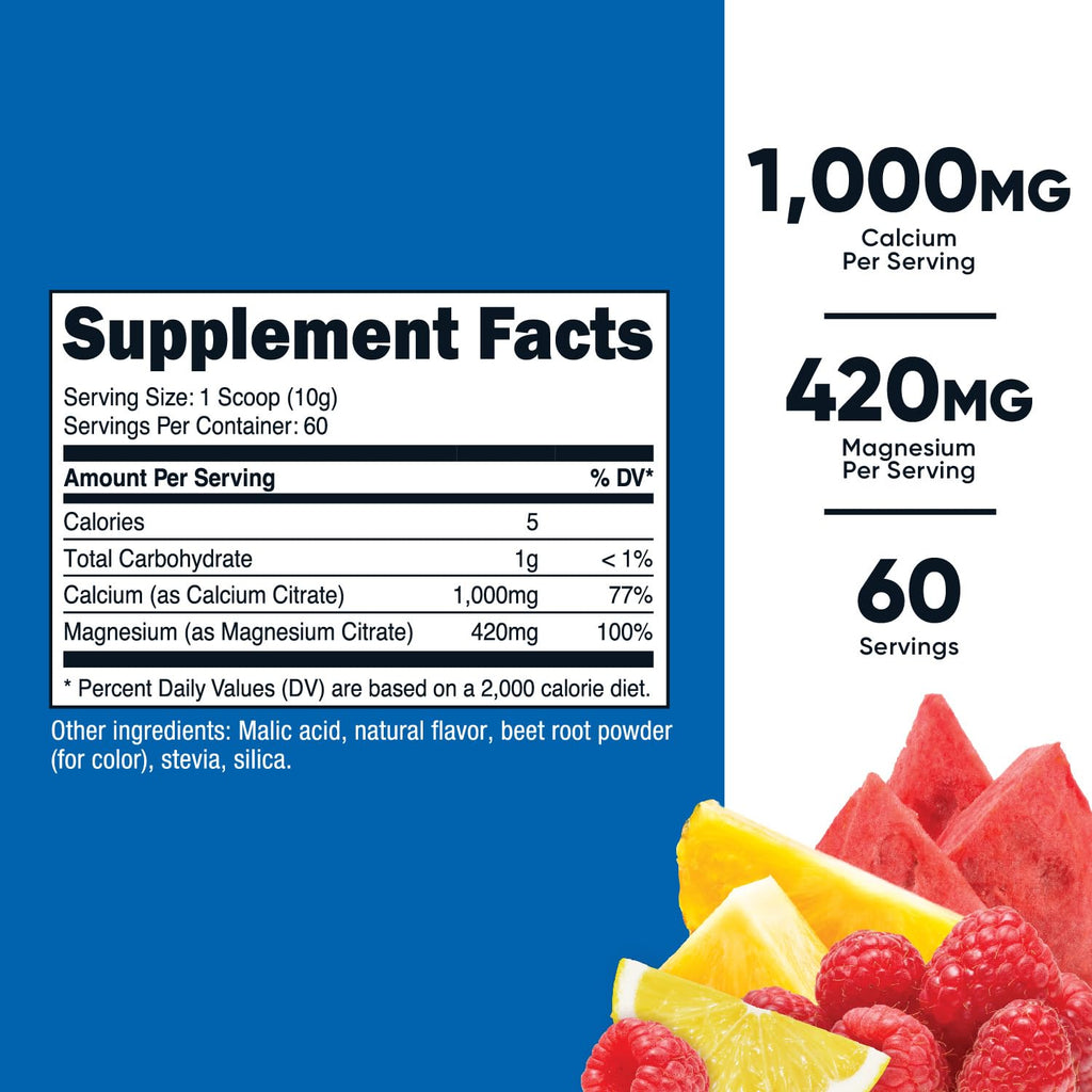 Non-GMO calcium magnesium for bone health