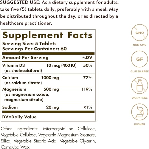 Non-GMO calcium magnesium formula