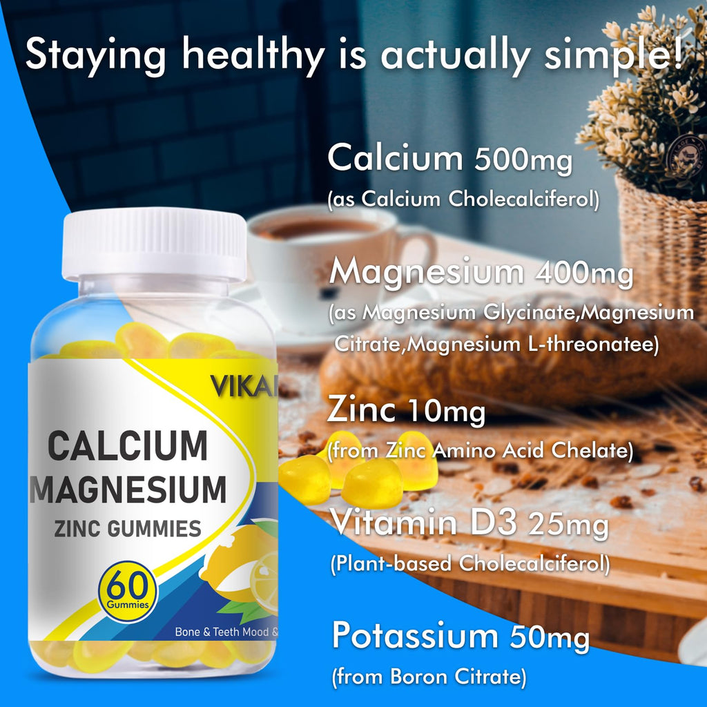 non-GMO calcium magnesium zinc for daily health