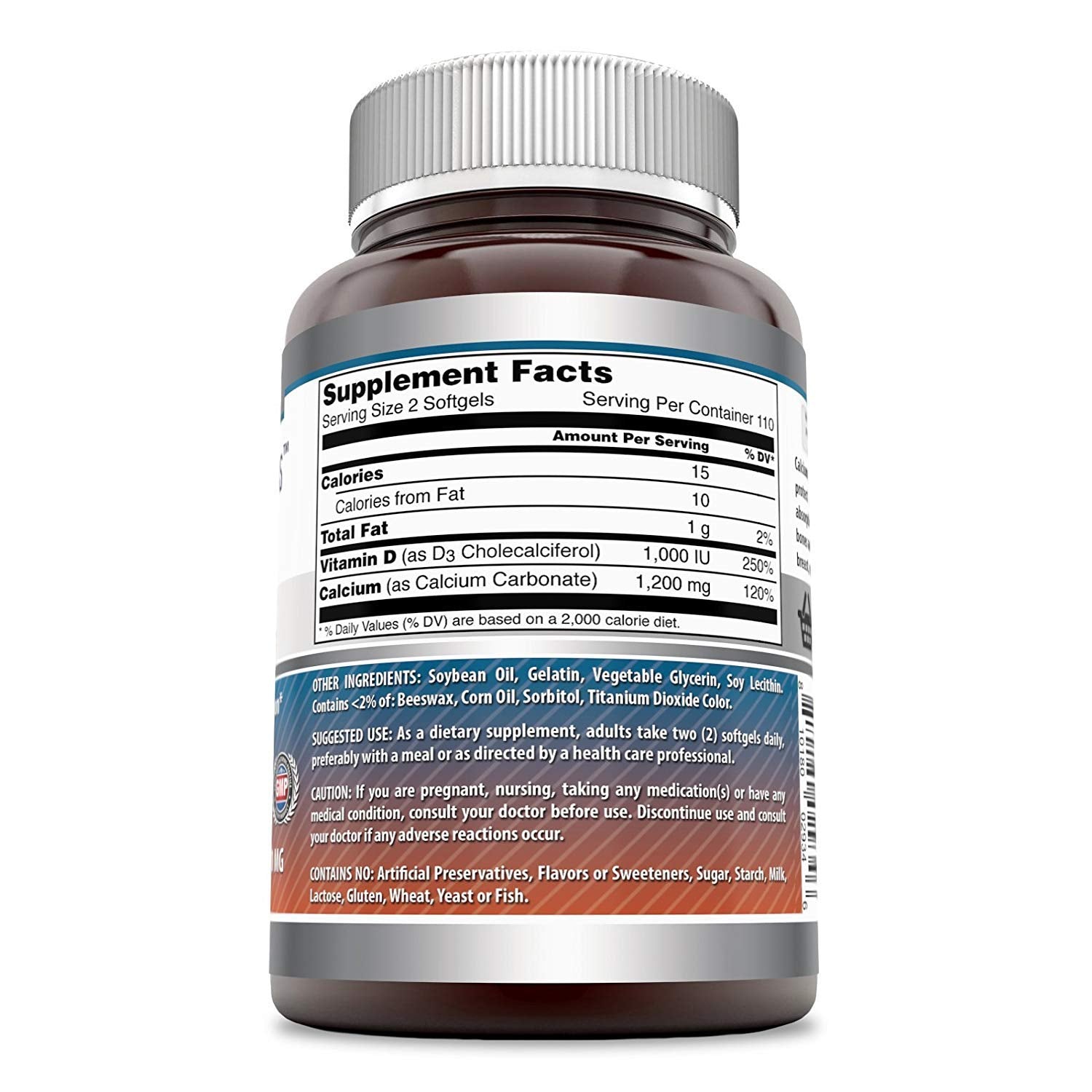 Non-GMO calcium softgels for daily wellness