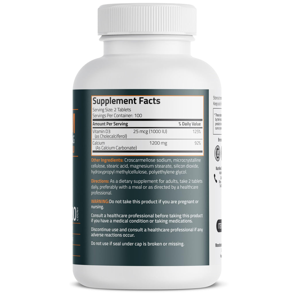 Non-GMO calcium tablets for health