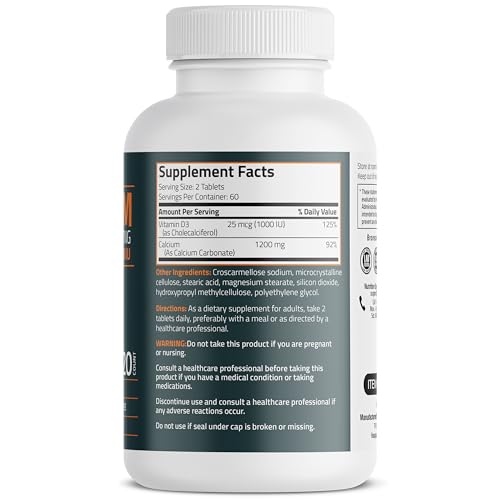 Non-GMO calcium tablets for wellness