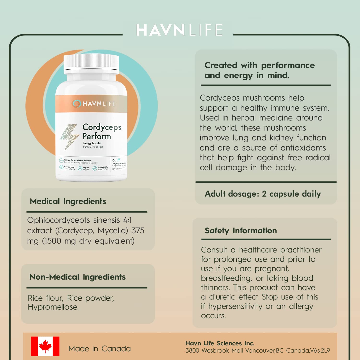 Non-GMO capsules for energy boost