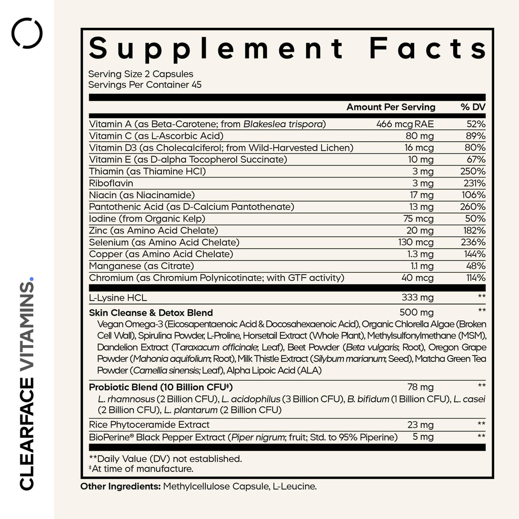 non-GMO capsules for healthy complexion