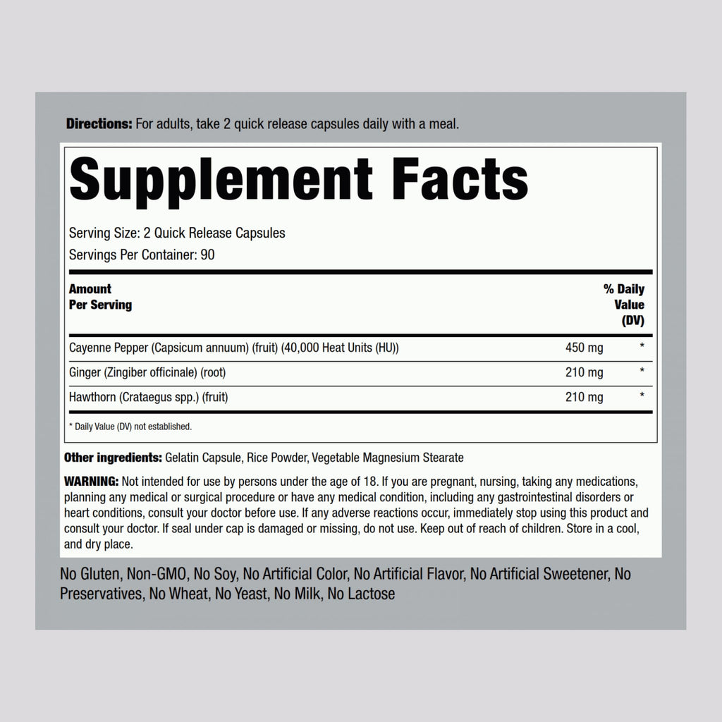 non-GMO cayenne capsules for wellness