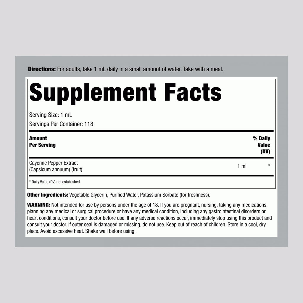 non-GMO cayenne liquid extract