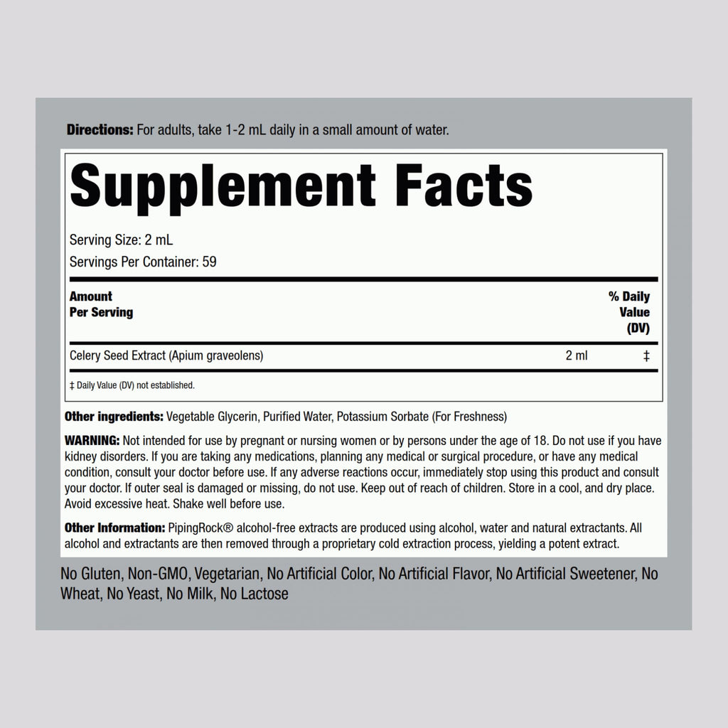 non-GMO celery seed liquid drops