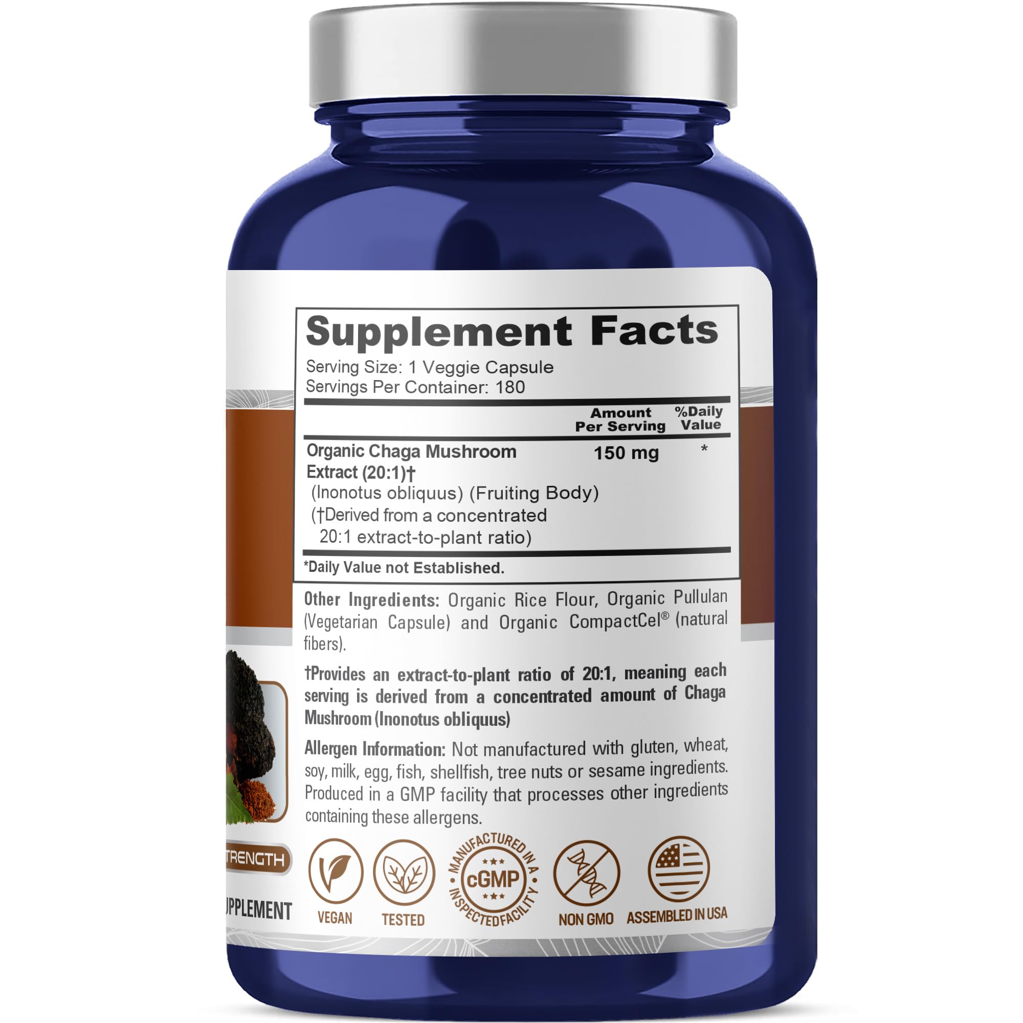 non-GMO chaga mushroom health benefits