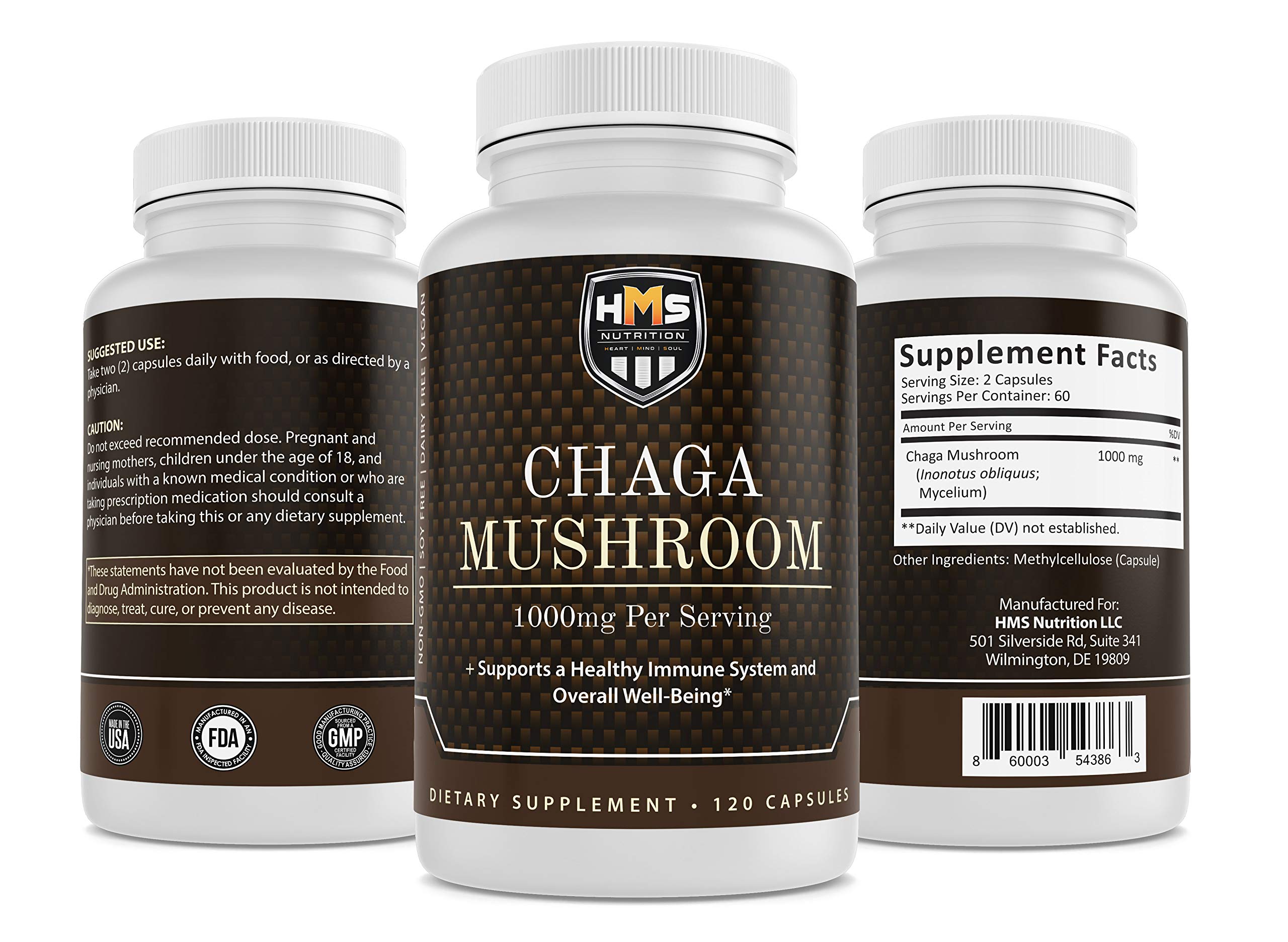 Non-GMO chaga mushrooms for health