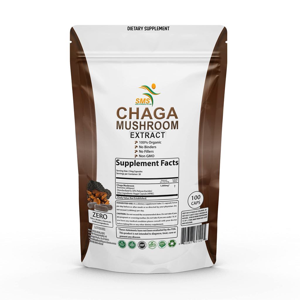 Non-GMO chaga mushrooms for immune support