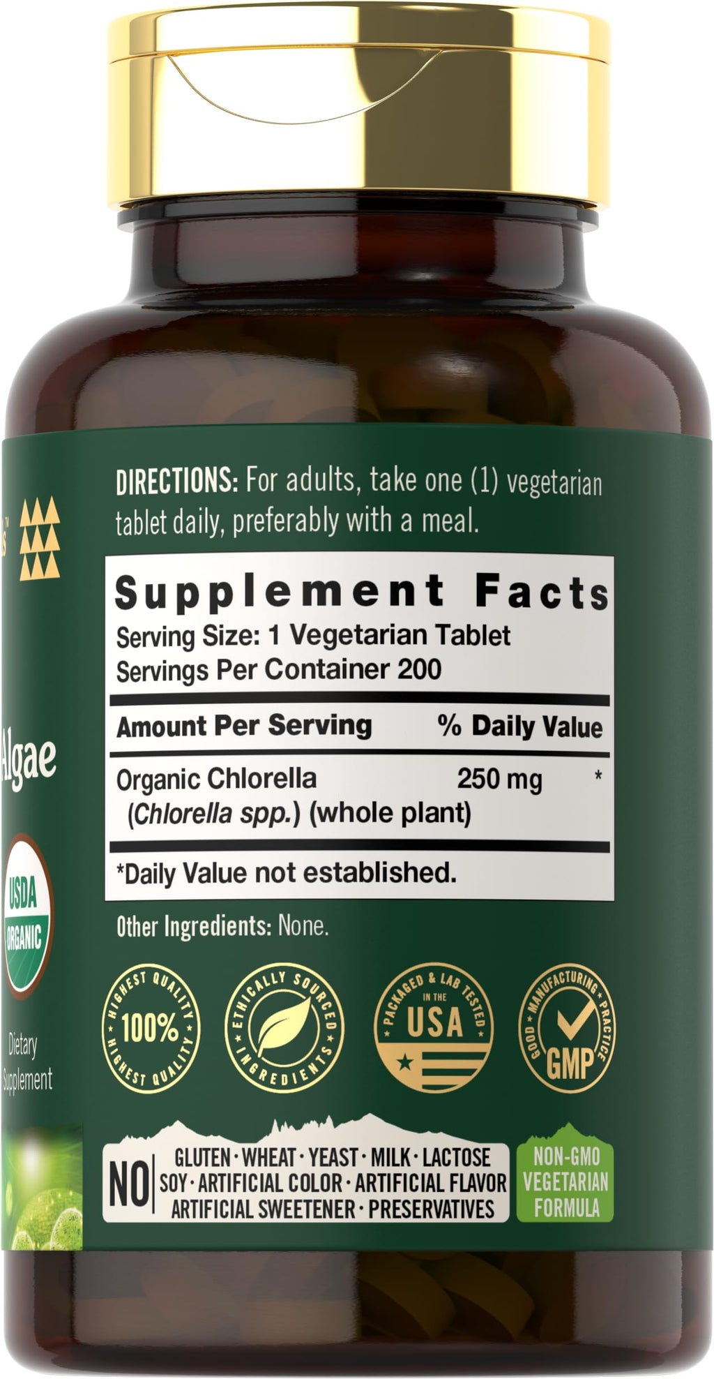 Non-GMO chlorella for health benefits